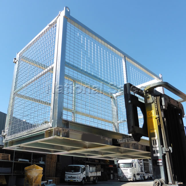 Oversized Crane Cage 2000 Kg WLL | Steel Cage | Steel Stillage Cage ...
