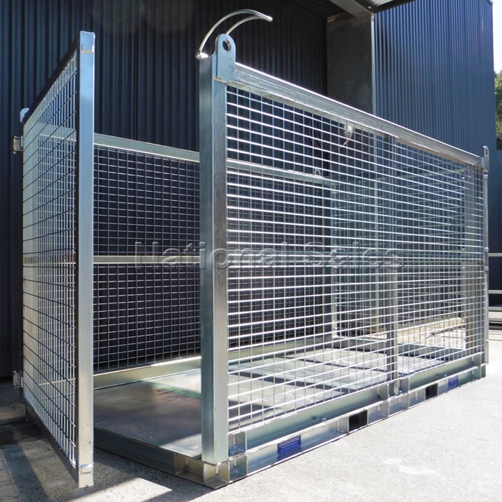 Oversized Crane Cage 2000 Kg WLL | Steel Cage | Steel Stillage Cage ...
