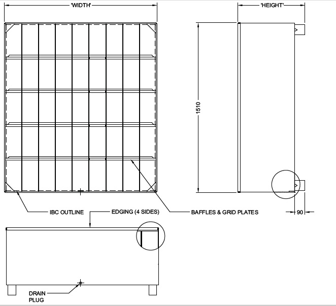Bulk Container 2000kg : Intermediate Bins 2000Kg : Spill Container ...