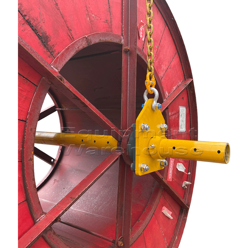 Crane Drum Cable Dispenser - Dispensing Cable Rolls from Crane | Steel ...