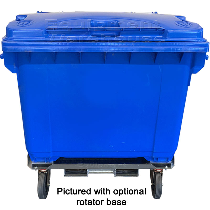 660 Litre Wheelie Bin Blue with Rotator Base | Steel Cage | Steel ...