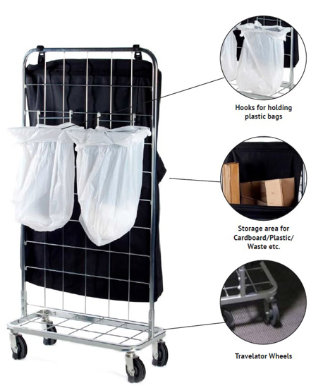 Retail Store Waste Tidy Trolley | Steel Cage | Steel Stillage Cage ...