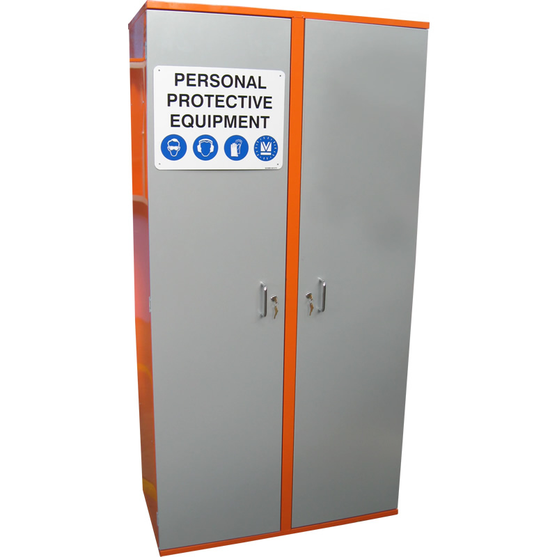PPE Storage Cabinet 2 Door with Hanging Rail | Steel Cage | Steel ...