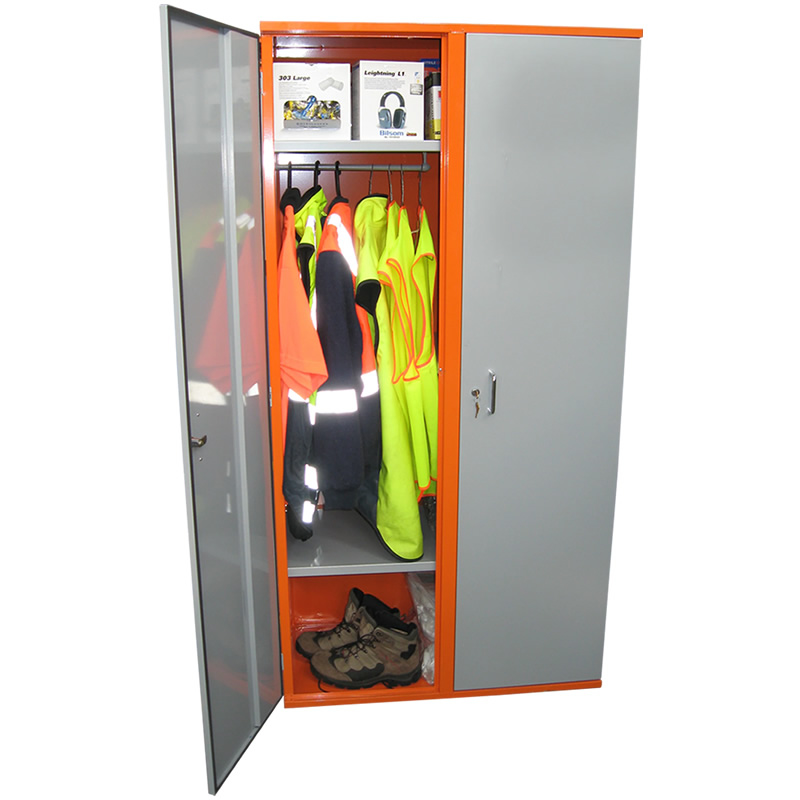 PPE Storage Cabinet 2 Door with Hanging Rail | Steel Cage | Steel ...