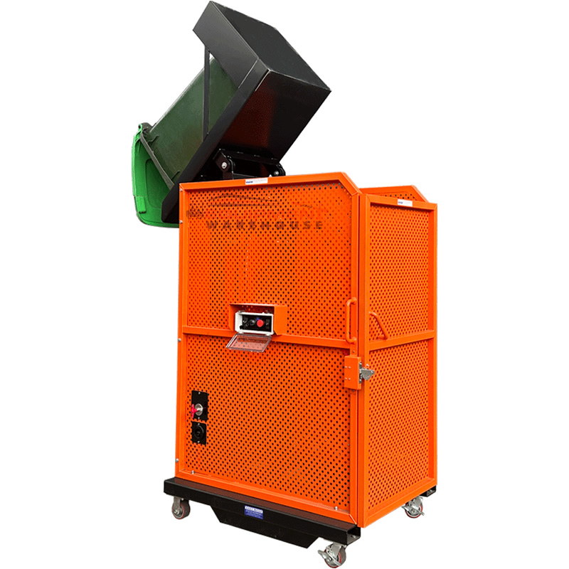 500kg Electric Hydraulic Wheelie Bin Tipper with Gate | Steel Cage ...